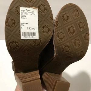 UGG | Shoes | Ugg Valencia Peep Toe Bootie Sandals Suede | Poshmark